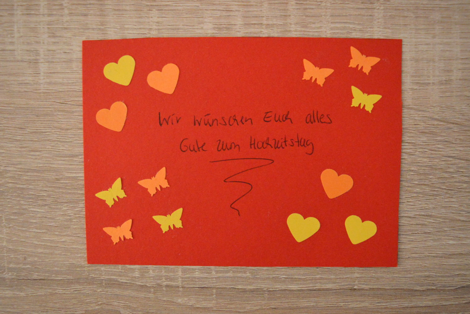 Postkarte basteln - Bastelrabe